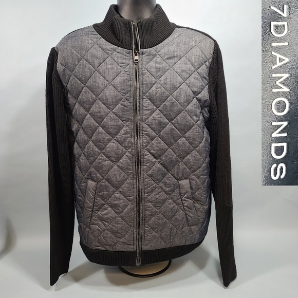 7 Diamonds | Jackets & Coats | 7 Diamonds Gatti Quilted Panel Jacket ...